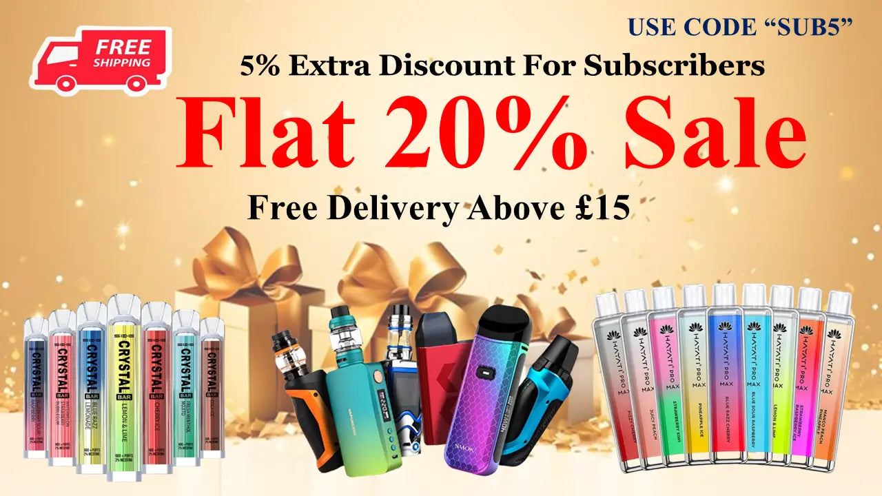 Discover the Largest Online Vape Sale -Flat 20% Off and Free Delivery ...