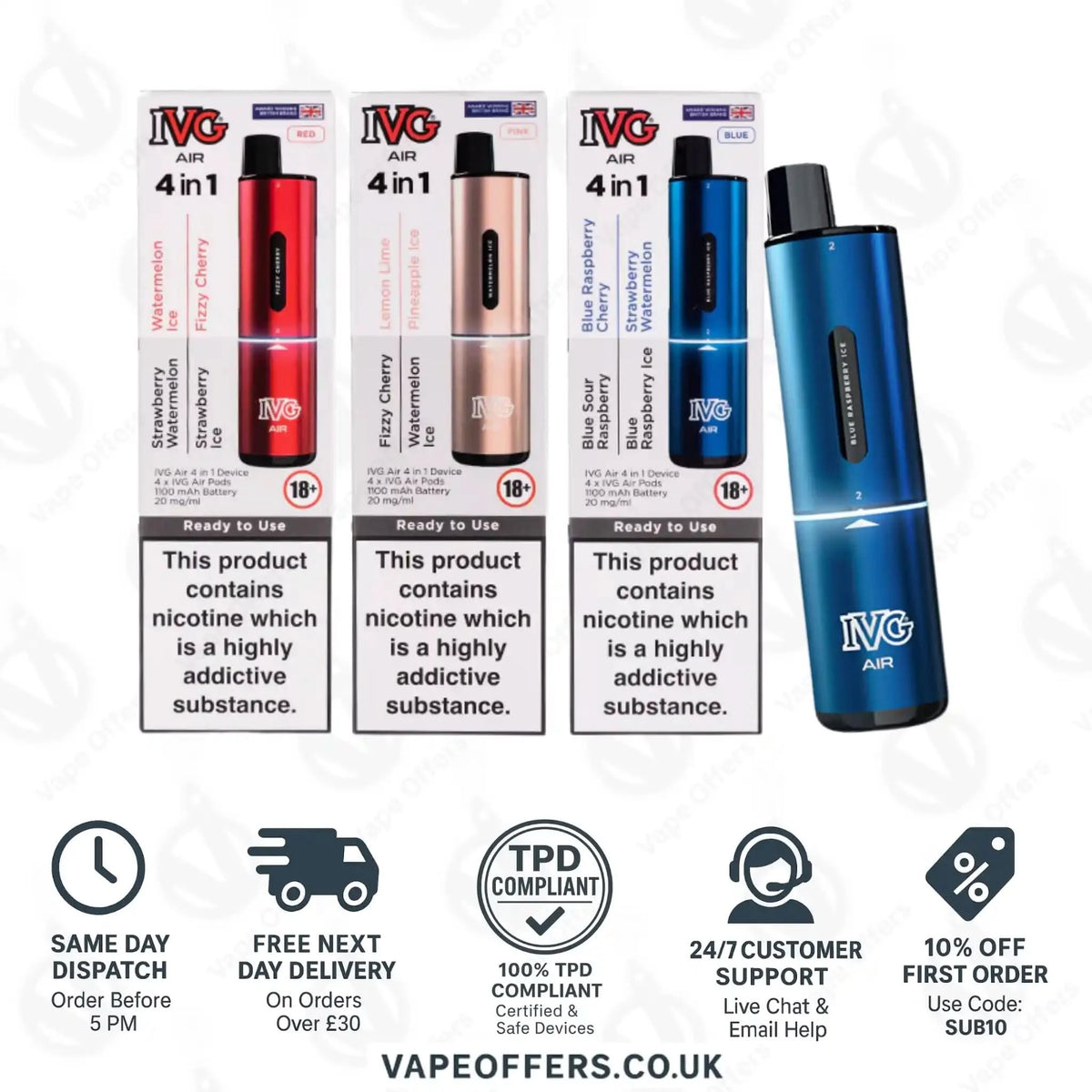 IVG Rechargeable Air 4 in 1 | Vape Offers